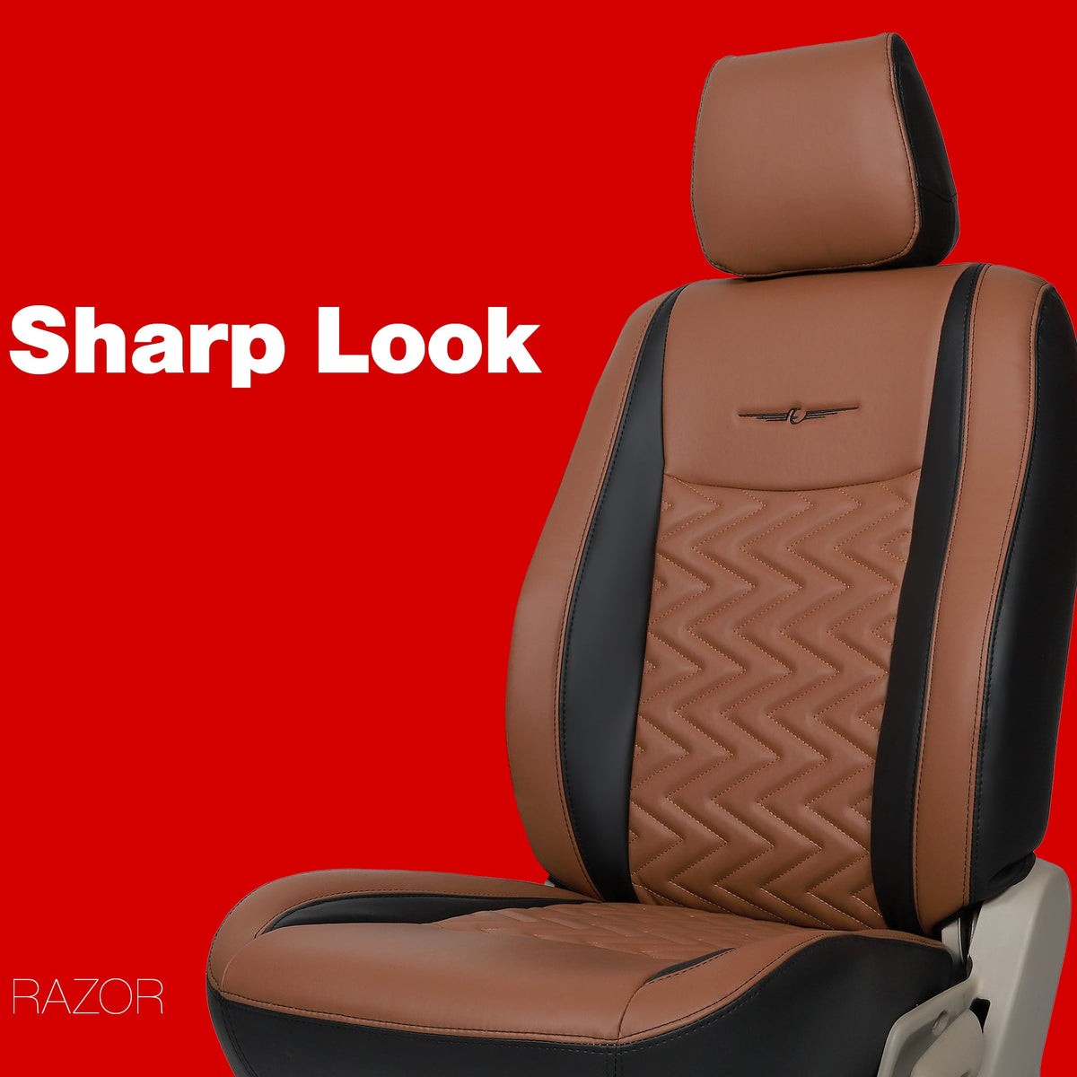 Vogue Razor Art Leather Car Seat Cover – Elegant Auto Retail