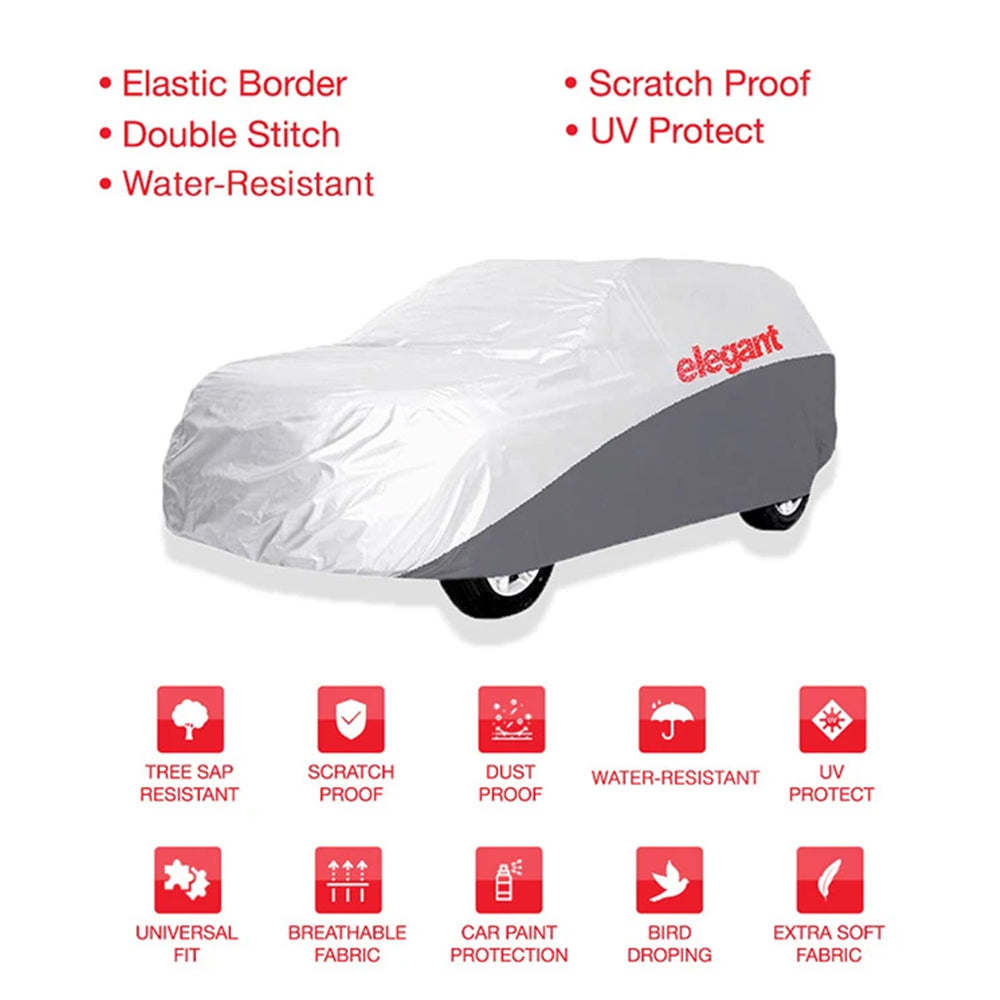 Car Body Cover WR White And Grey For Toyota Innova Crysta Elegant Auto Retail